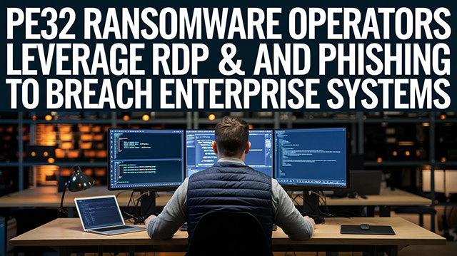 PE32 Ransomware Operators Leverage RDP and Phishing to Breach Enterprise Systems
