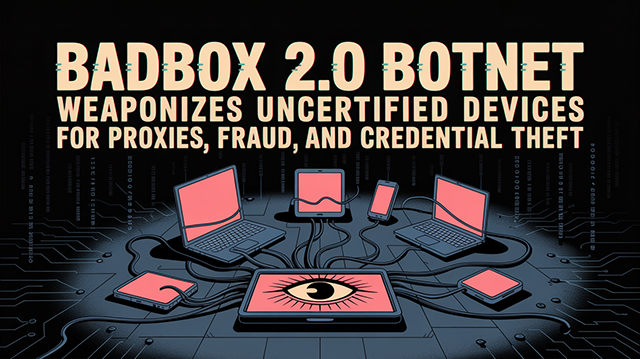 BADBOX 2.0 Botnet Weaponizes Uncertified Devices for Proxies, Fraud, and Credential Theft