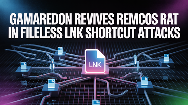 Gamaredon Revives Remcos RAT in Fileless LNK Shortcut Attacks