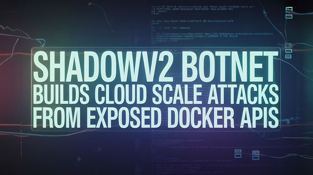 ShadowV2 Botnet Builds Cloud Scale Attacks from Exposed Docker APIs