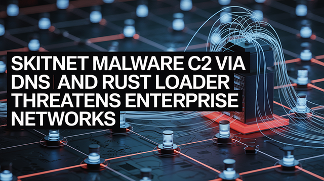 Skitnet Malware C2 via DNS and Rust Loader Threatens Enterprise Networks